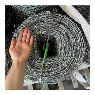 China Double Twist Spool van gegalvaniseerde 12#*14# prikkeldraad voor beveiliging hekken for sale