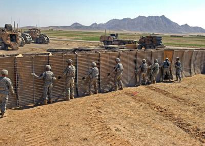 中国 防爆壁 防護バリア 耐久性 溶接砂袋 ガビオン壁 販売のため