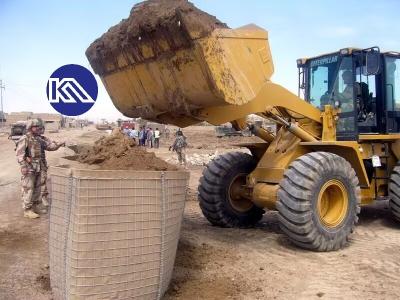 China Explosiebestendige Gabion Mesh Box Floating Perimeter Defensieve Barrière Defensemuur for sale