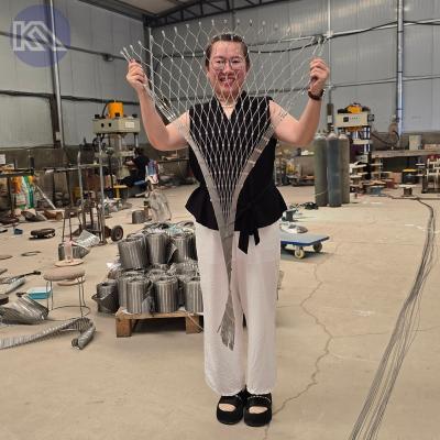 China Rejas de seguridad Rejas de cable Rejilla de alambre Rejilla de ferrules Rejilla anti drones 3m X 3m en venta