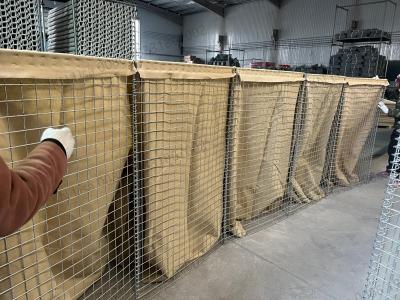 China Professional SupplyCustomized Folding Defensive Barrier Galvanized Security Wall Flood Defensive Barrier Explosion RetainingWall for sale