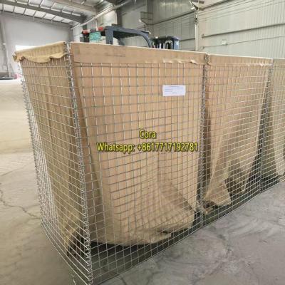 China Hot Dip Galvanized Beige/Green Color Blast Mitigation Defensive Barriers for sale