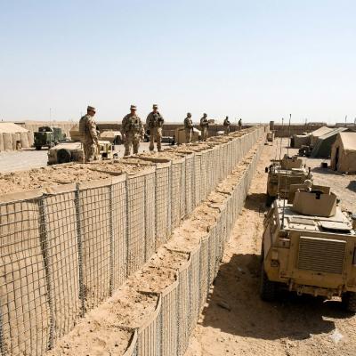 China Defence Sand Explosion Proof Cage Price Security Eco Bastion Barrier Welded Gabion Box Explosion-Proof Cage for sale