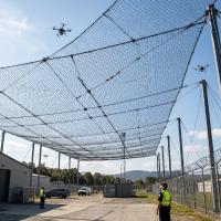 China Overhead Netting System | Custom Nylon Mesh to Keep Drones Out for sale