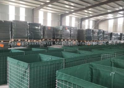 China Foldable 3*3 Inches Square Hole Hesco Explosion Proof Barrier for sale