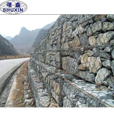 China Hexagon Dubbele Gegalvaniseerde 3mm Gabion Mesh Basket Preventing Rain Retaining Muur for sale