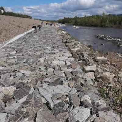 China Cesta da oxidação 2m Gabion do controlo de cheias rede de arame sextavada da anti for sale