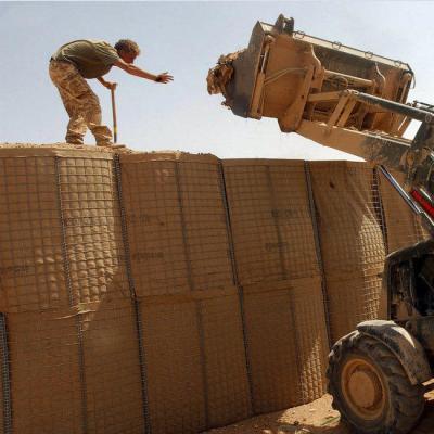 Китай Зеленые и Earthy барьеры стены бастиона Hesco сварили коробку Gabion продается