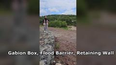 Stone Filled Gabion Box for Flood Contorl and retaining wall
