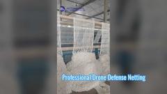Polyester Drone Defense Net Machine Weaving Demonstration