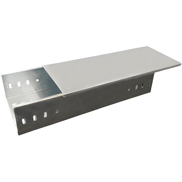 Quality Wall Mount Solid Bottom Type Cable Tray Silver Suitable For Various Environments for sale