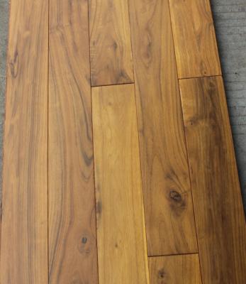 China Chinese Teak Solid wood Flooring; Asian Teak hardwood floors, Black Locust wooden floors, golden teak stained for sale