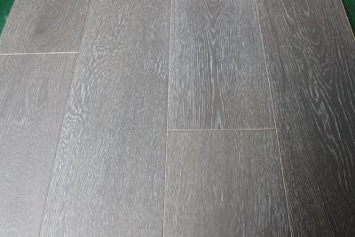 China Russian Oak Engineered parquet flooring with grey washed finishing for sale