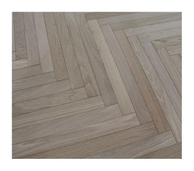 Chine 2 Ply Herringbone Parquet Oak Wood Flooring To Italy, 500 x 50MM à vendre