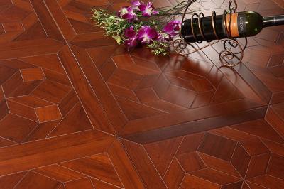 China burma(myanmar ) teak wood parquetry tiles flooring, customized design available for sale