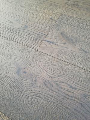 China Character Grade Engineered European Oak Flooring With Gray Stained for sale