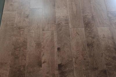 China walnut stained birch engineered hardwood flooring with AB grade for sale