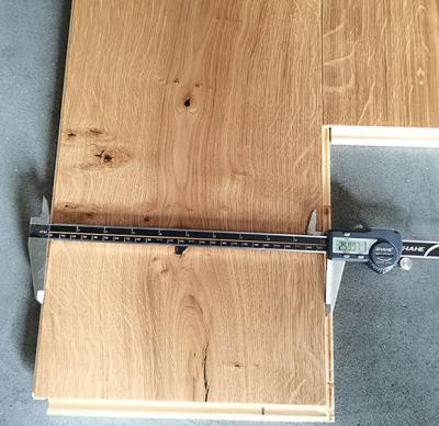 China 260mm 3-Layers European Oak Engineered Wood Flooring with 2200mm Length and Click Joint for sale