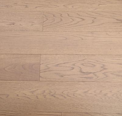 China premium grade oak engineered wood flooring, AB, brushed, brown stained for sale