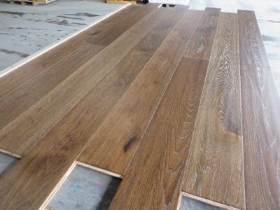 China handscraped and brushed hickory engineered hardwood flooring for sale