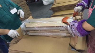 China Selected Grade oak Chevron Parquet Flooring In Natural Color Matt style for sale