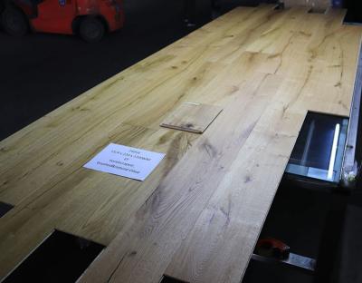 China PEFC Certificated Oak Engineered Wood Flooring, Handscraped, Click, Oiled for sale