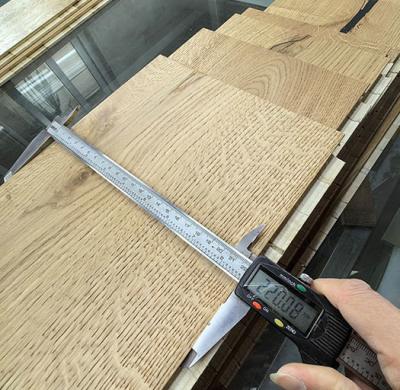 China PEFC Certificated Oak Engineered Wood Flooring, Handscraped, Click, Oiled for sale