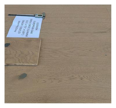 China Character Grade Oak Engineered Wood Flooring, Morning Gray, Micro Bevel for sale