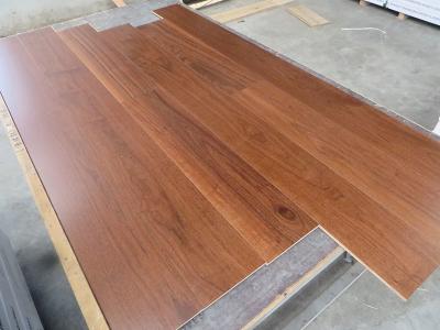 China stained American Walnut engineered hardwood flooring with click joint to India for sale