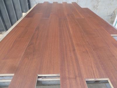 China stained American Walnut engineered hardwood flooring with click joint to India for sale