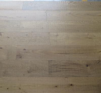 China rustic oak 3-layers engineered wood flooring with chatter mark for sale