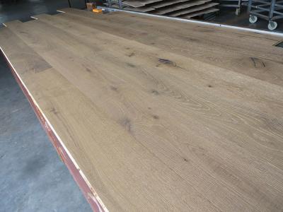 China rustic oak 3-layers engineered wood flooring with chatter mark for sale