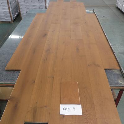 China Rustic Oak multi-layers engineered wood flooring with saw mark for sale