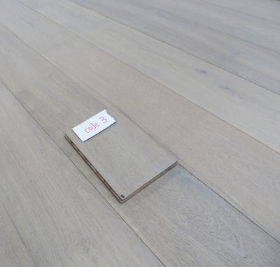 China Smoked And Stained White Oak Engineered Flooring For Rustic Style for sale