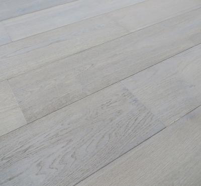 China Smoked And Stained White Oak Engineered Flooring For Rustic Style for sale