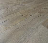 China rustic oak 3-layers engineered wood flooring with chatter mark for sale