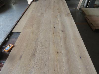 China rustic oak 3-layers engineered wood flooring with chatter mark for sale