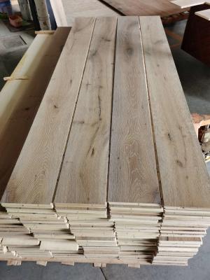 China rustic oak 3-layers engineered wood flooring with chatter mark for sale