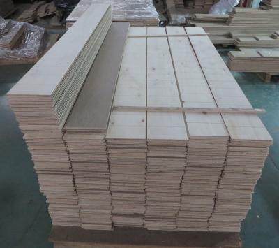 China Smoked rustic Oak engineered parquet flooring, color I for sale