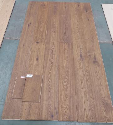China popular Smoked rustic Oak engineered parquet flooring, color M for sale