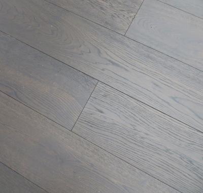 China wide plank smoked & brushed European Oak engineered wood flooring, color Q for sale