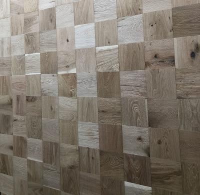 China Mosaic Oak Parquet Flooring Unfinished Embossed Character ABCD Grade for sale