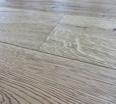 China Natural Rustic Oak Engineered Wood Flooring, Embossed Surface for sale