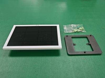 China White Color 10 inch Android Wall Mount Touch Tablet RJ45 Power Over Ethernet with LED Light bar Temperature Sensor Multi ports for sale