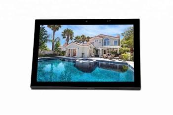 China No Battery Indoor 10 Inch Customized Wall Mount Bracket Android POE Touch Panel Integrate LED Light Optional for sale