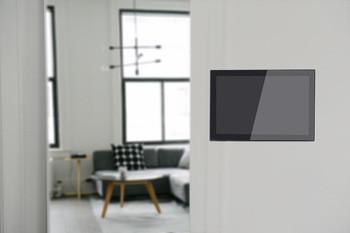 China Wall Mount Conference room booking Display 10.1 inch POE Android Tablet with LED Light Option for sale