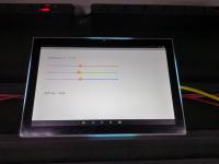 China OEM Logo Wall Flush Mount Touch Screen 10 Inch Android POE Tablet Adding Four Borders LED Light for sale