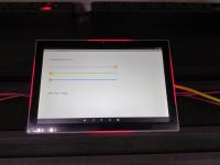 China PoE Powering 10.1 Inch Flush Mount Android Rooted Touch Screen Adding Four Border LED Light for sale