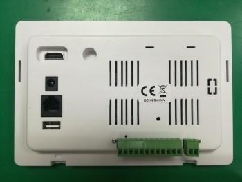 China Auto Start Up 7 inch Recessed Wall Mount Android Touch Screen POE Power Tablet With RS232 Communication for sale