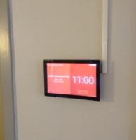 China PoE Powering 10.1 Inch Flush Mount Android Rooted Touch Screen Adding Four Border LED Light for sale
